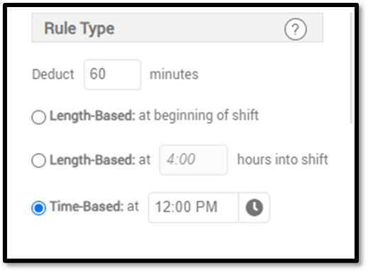 TimeClock Plus | Adding Automatic Break Rules